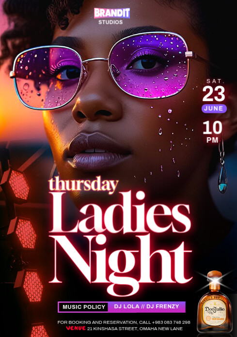 Thursday Ladies Night Event Party Flyer A4 Template | PosterMyWall