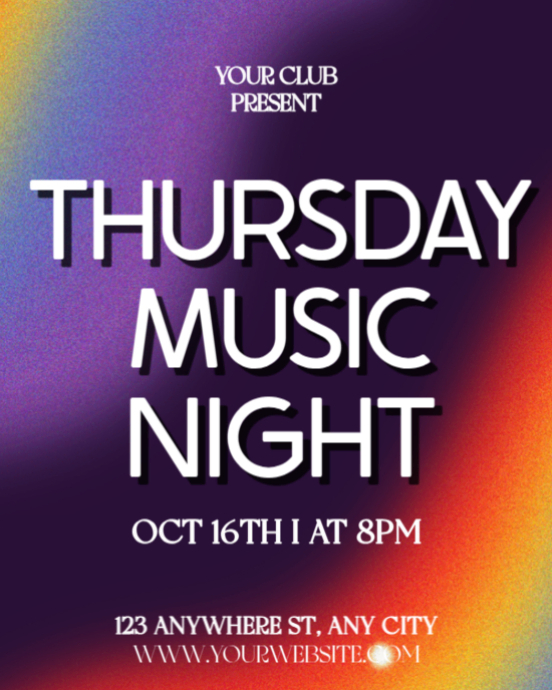 Copy of THURSDAY MUSIC NIGHT | PosterMyWall
