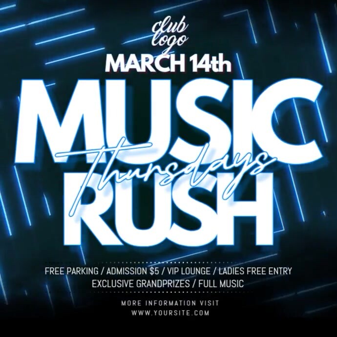 Copy of Thursday Music Rush | PosterMyWall