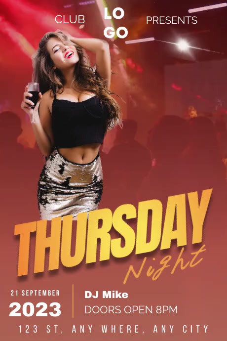Thursday night Template | PosterMyWall