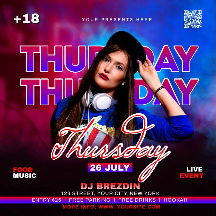 Thursday night Template | PosterMyWall