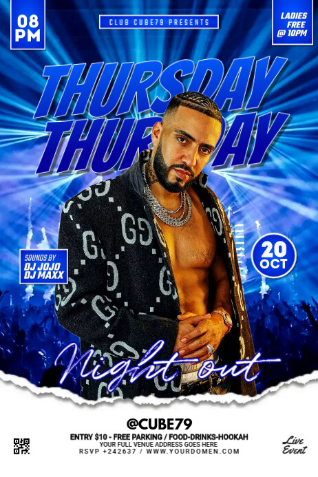 Thursday night out Template | PosterMyWall