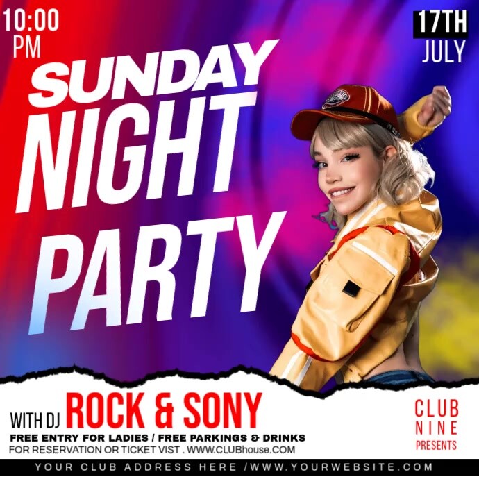 thursday night party Template | PosterMyWall
