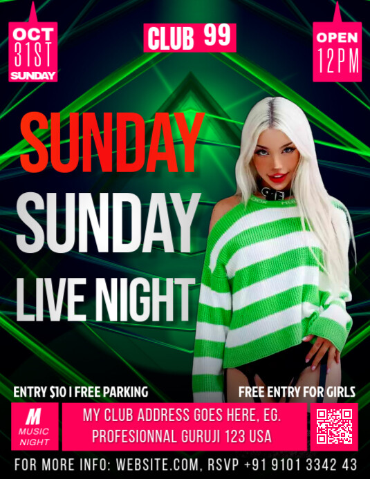 thursday night party Template | PosterMyWall