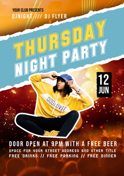 Copy of Thursday Night Party | PosterMyWall