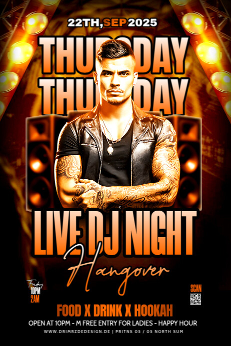 Thursday Night Party Template | PosterMyWall