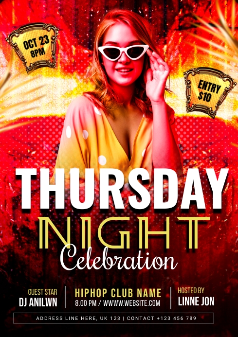 Copy of Thursday Night party | PosterMyWall