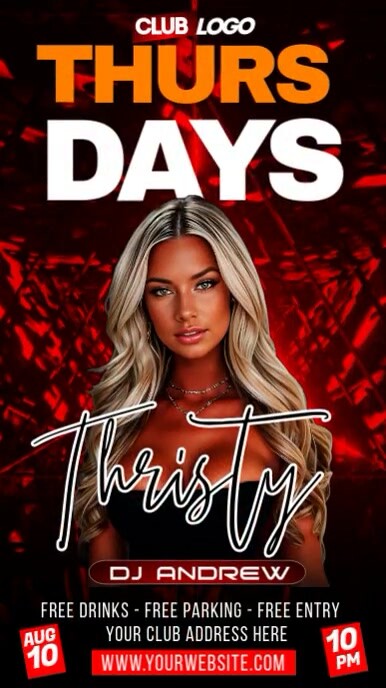 thursday night party Template | PosterMyWall