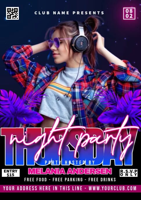 Thursday Night Party Template | PosterMyWall