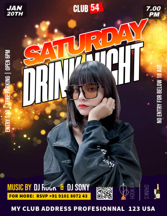 thursday night party Template | PosterMyWall