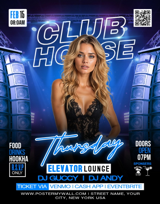 thursday night party Template | PosterMyWall