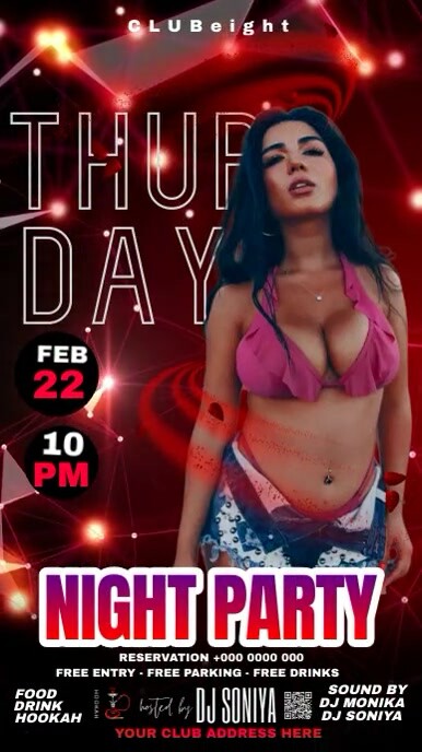 Thursday Night Partysexy Party Template Postermywall