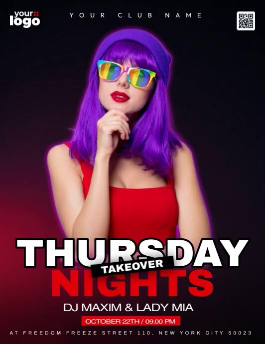 Copy of Thursday Night Party Video | PosterMyWall