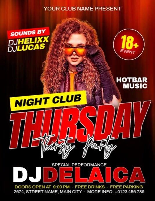 Thursday Party Template | PosterMyWall