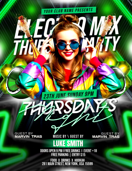 THURSDAY PARTY Template | PosterMyWall