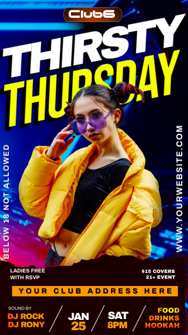 Copy of thursday party | PosterMyWall