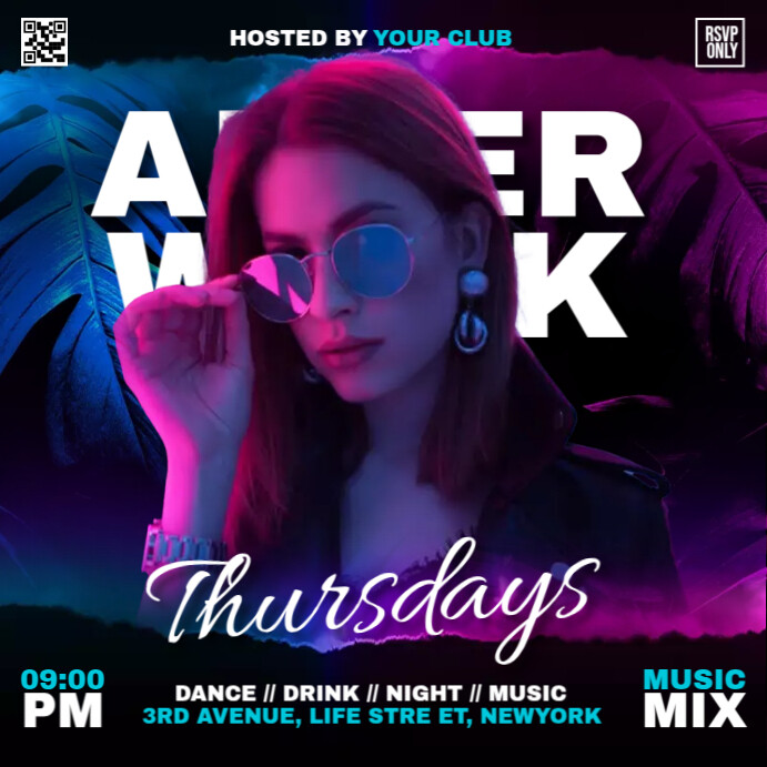 Plantilla de Thursday Party | PosterMyWall