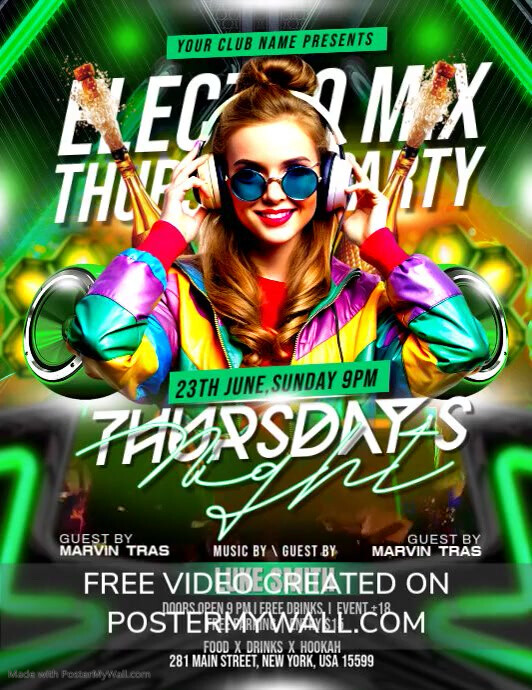 THURSDAY PARTY Template | PosterMyWall