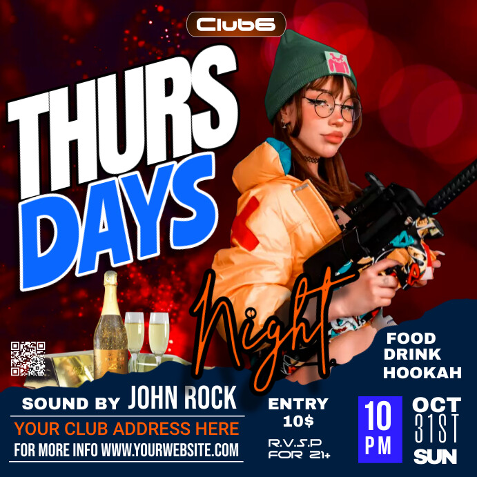 Plantilla de thursday party | PosterMyWall