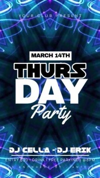 Thursday Throw Back Party Template | PosterMyWall