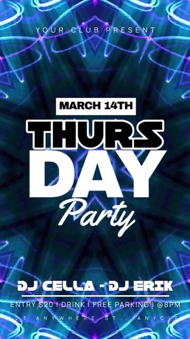 Copy of Thursday Party | PosterMyWall