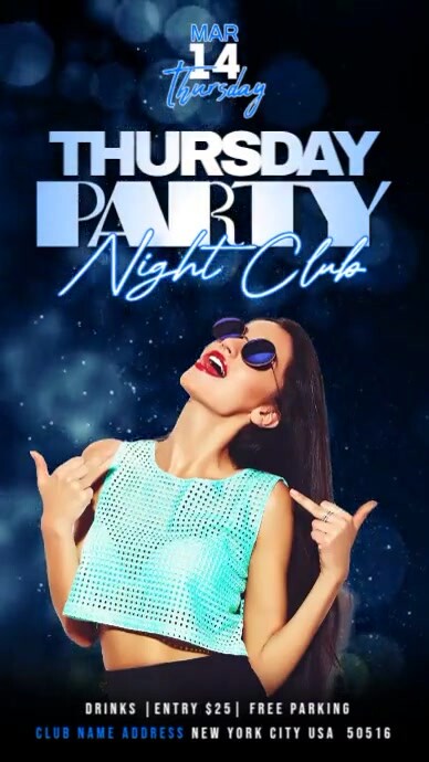 Plantilla de Thursday Party | PosterMyWall