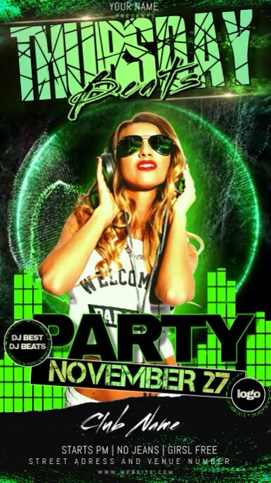Thursday Party Event Video Template | PosterMyWall