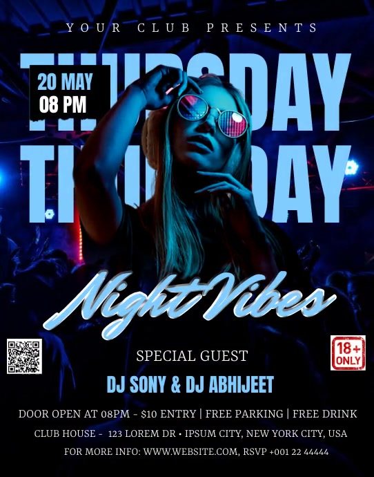 Thursday Party flyer Template | PosterMyWall