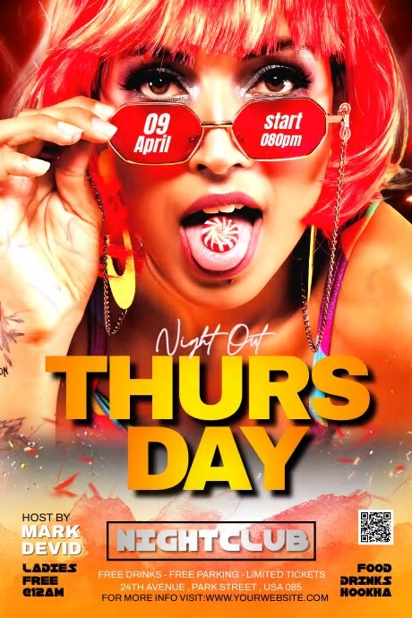 Plantilla de Thursday Party Flyer | PosterMyWall
