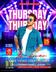 THURSDAY PARTY Template | PosterMyWall