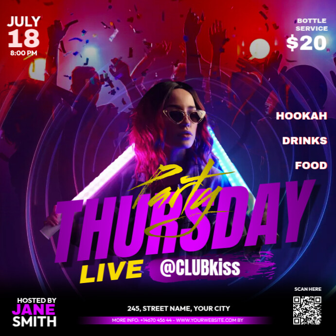 Plantilla de Thursday Party Template | PosterMyWall
