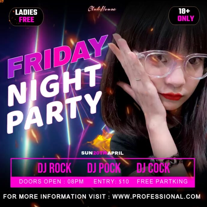 Plantilla de thursday party video advert | PosterMyWall