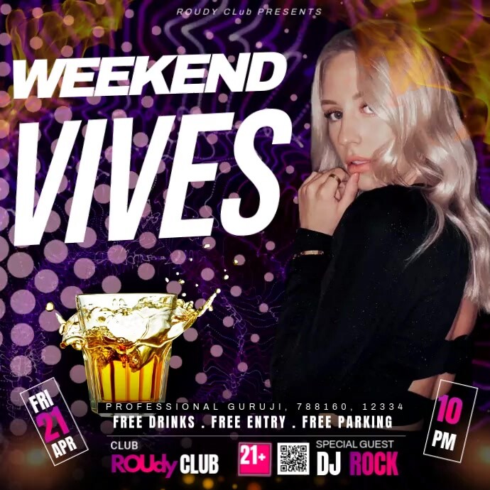 Plantilla de thursday party video advert | PosterMyWall