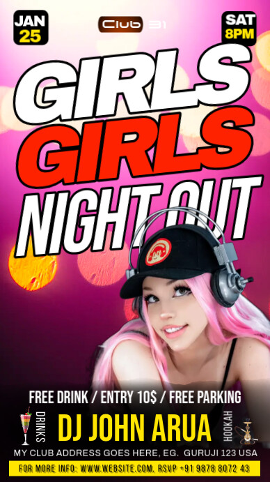 thursday party video advert Template | PosterMyWall