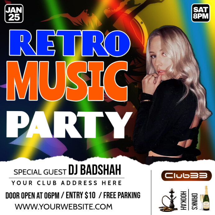 thursday party video advert Template | PosterMyWall