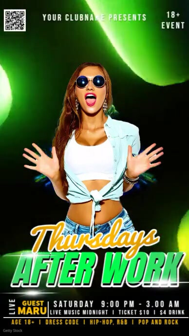 Thursday Party Video Template | PosterMyWall