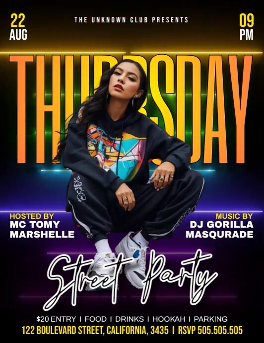 Plantilla de Thursday Party Video | PosterMyWall