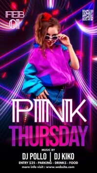 Pink Thursday Party Template | PosterMyWall