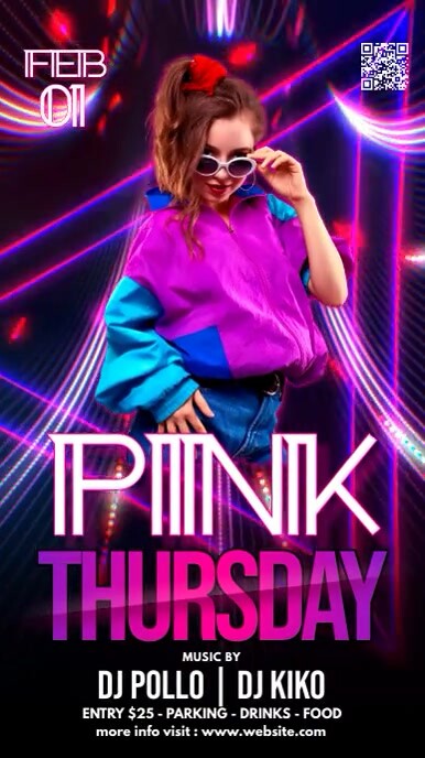 Copy of Thursday Pink | PosterMyWall