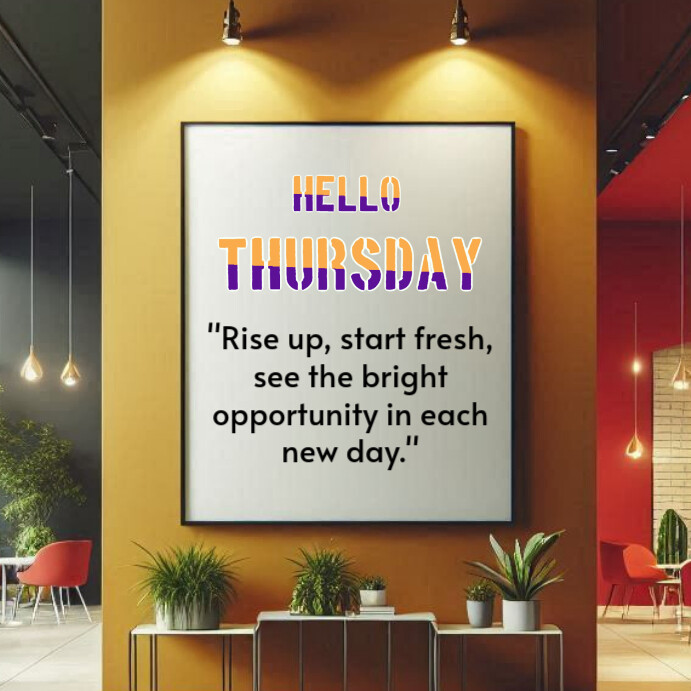 Thursday Quote Templat | PosterMyWall