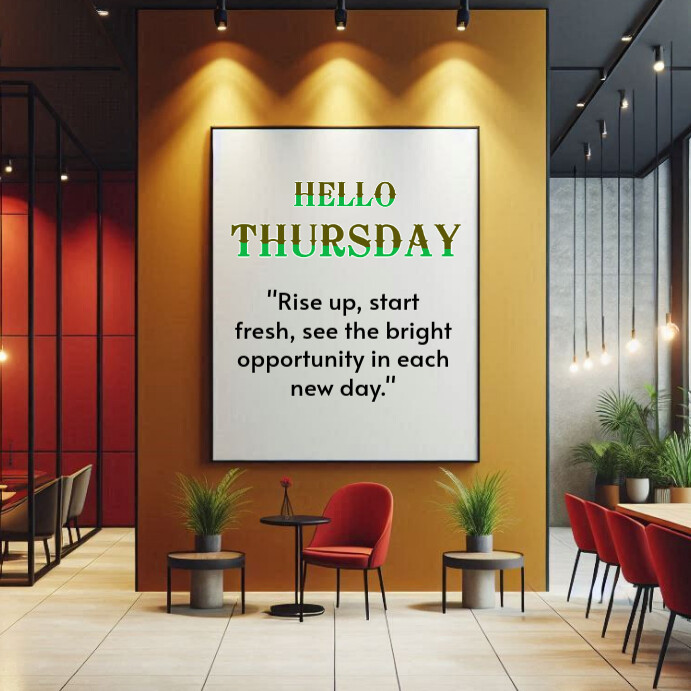 THURSDAY QUOTES Templat | PosterMyWall