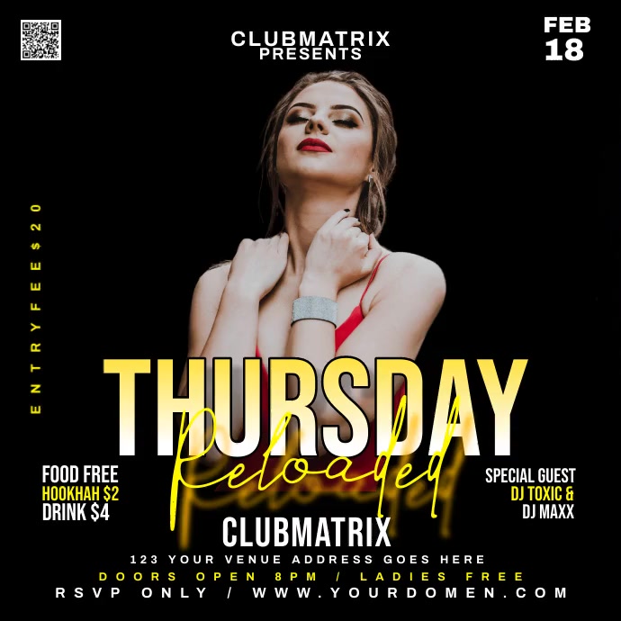 Thursday reloaded Template | PosterMyWall