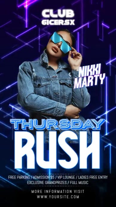 Plantilla de Thursday Rush | PosterMyWall