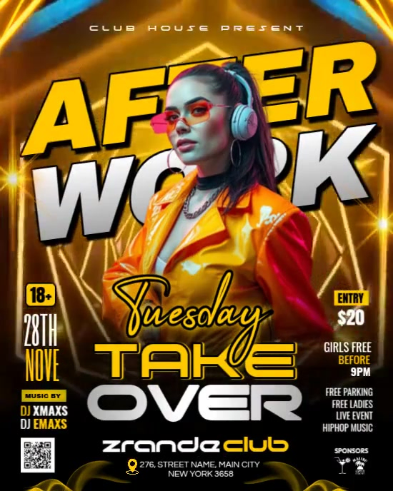 Thursday Take over night Template | PosterMyWall