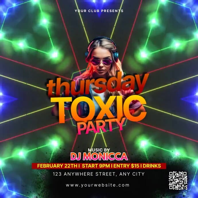 Copy of Thursday Toxic Party | PosterMyWall