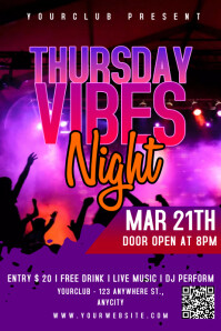 Thursday Music Vibes Template | PosterMyWall