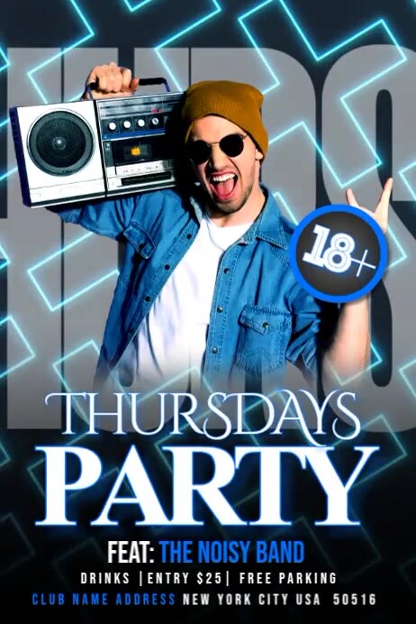 Thursdays Party Template | PosterMyWall