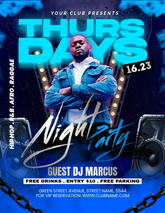Thursdays Party Flyer Template | PosterMyWall