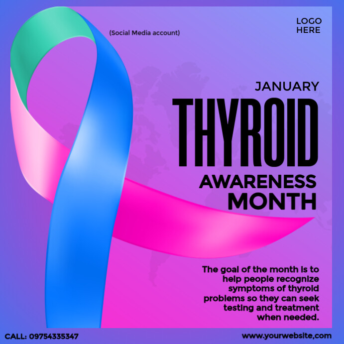 Copy of Thyroid Awareness Month | PosterMyWall
