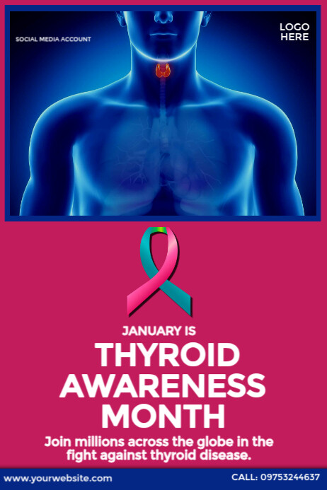 Thyroid Awareness Month Poster Template | PosterMyWall